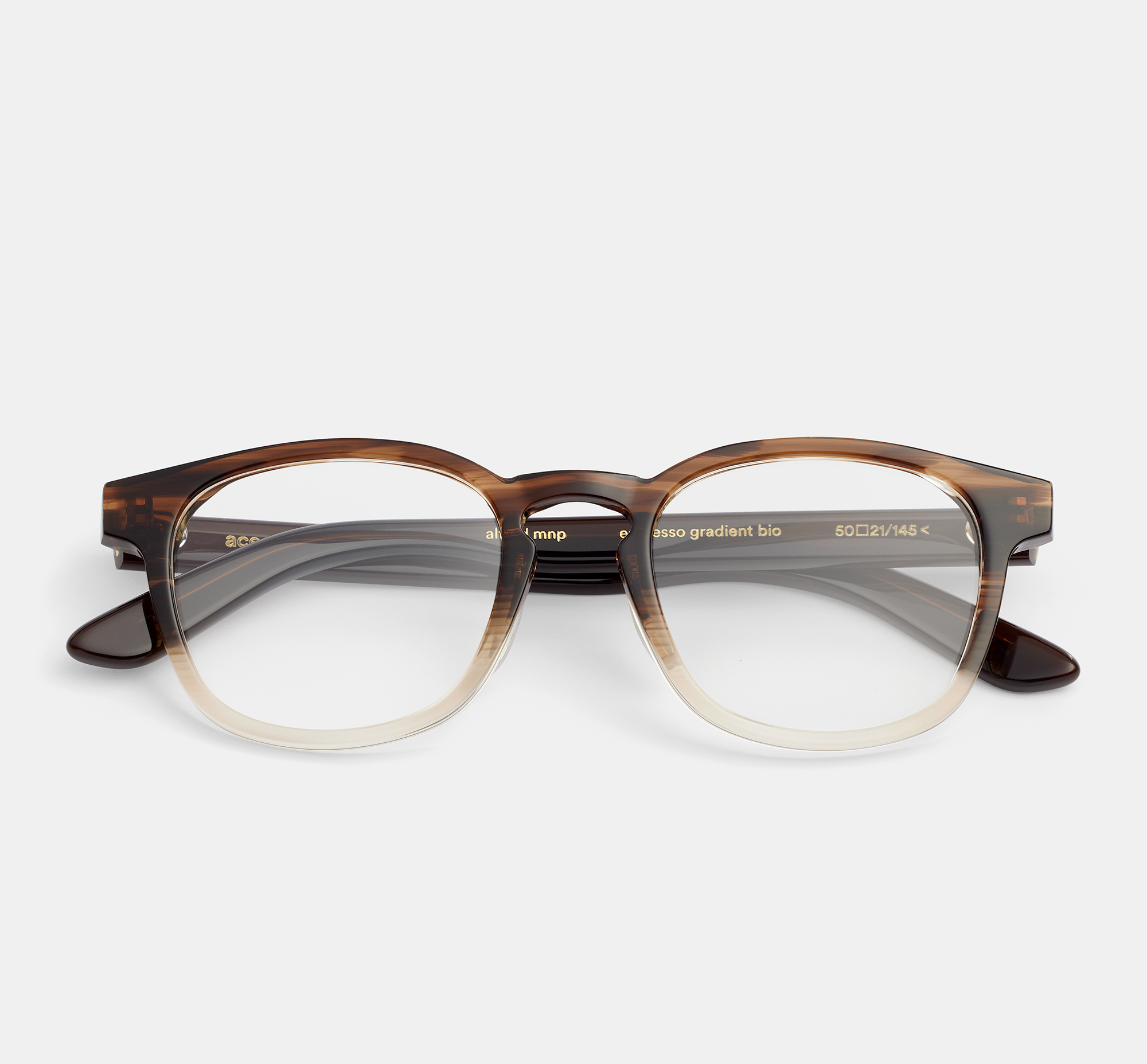 Alfred Large Espresso Gradient | Square Bio Acetate Glasses | Ace & Tate