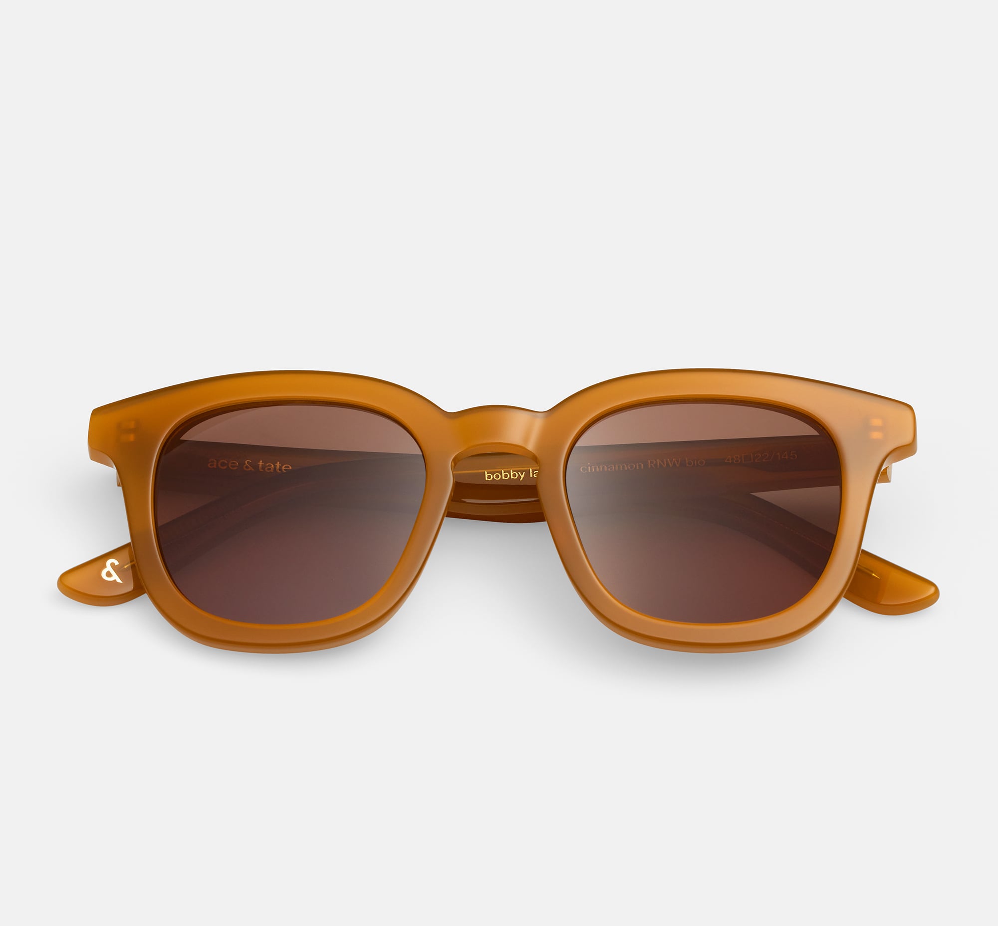 Bobby Large Cinnamon | Square Renew Bio Acetate Sunglasses | Ace & Tate