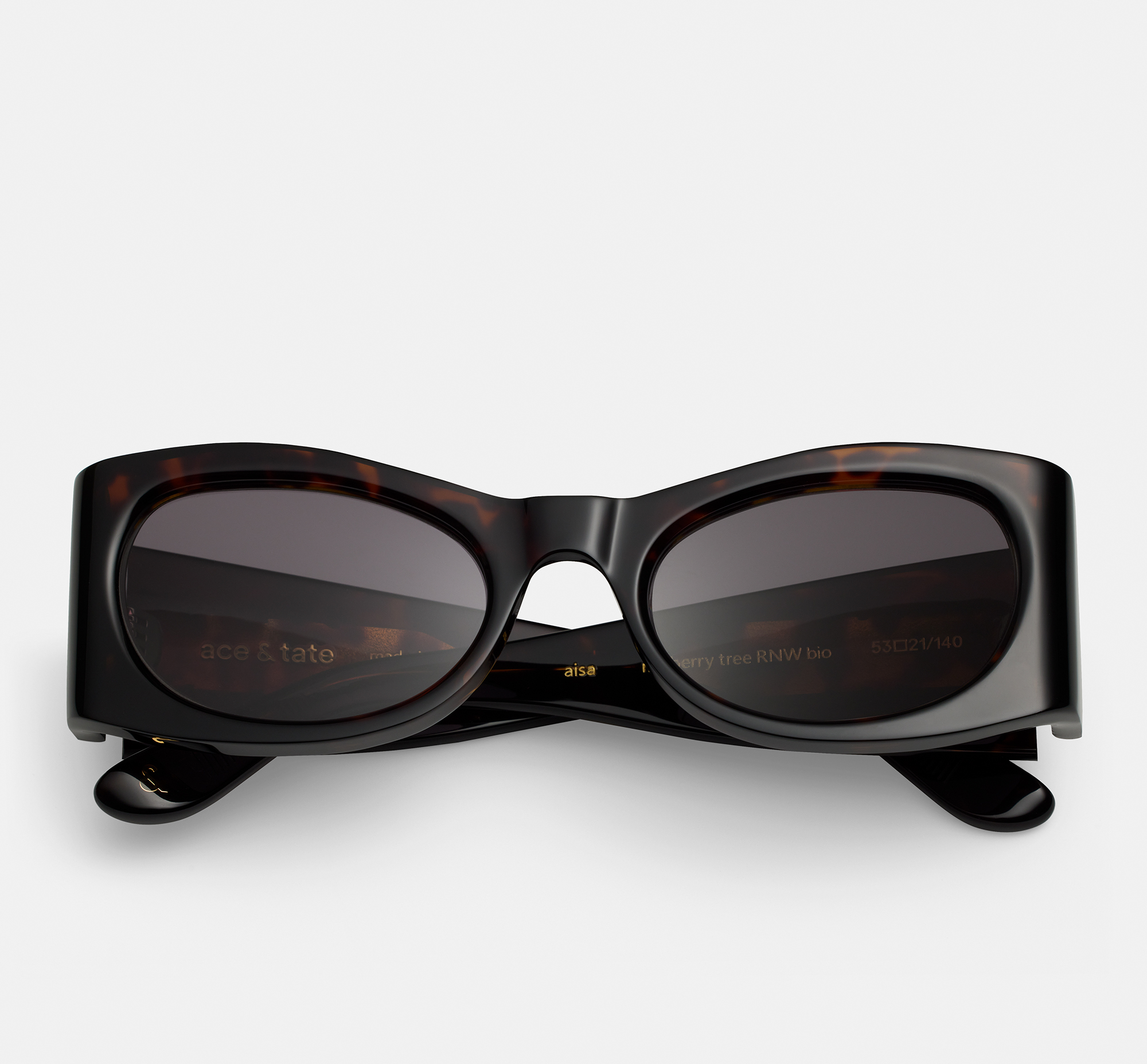Aisa Mulberry Tree Rectangular Renew Bio Acetate Sunglasses Ace And Tate