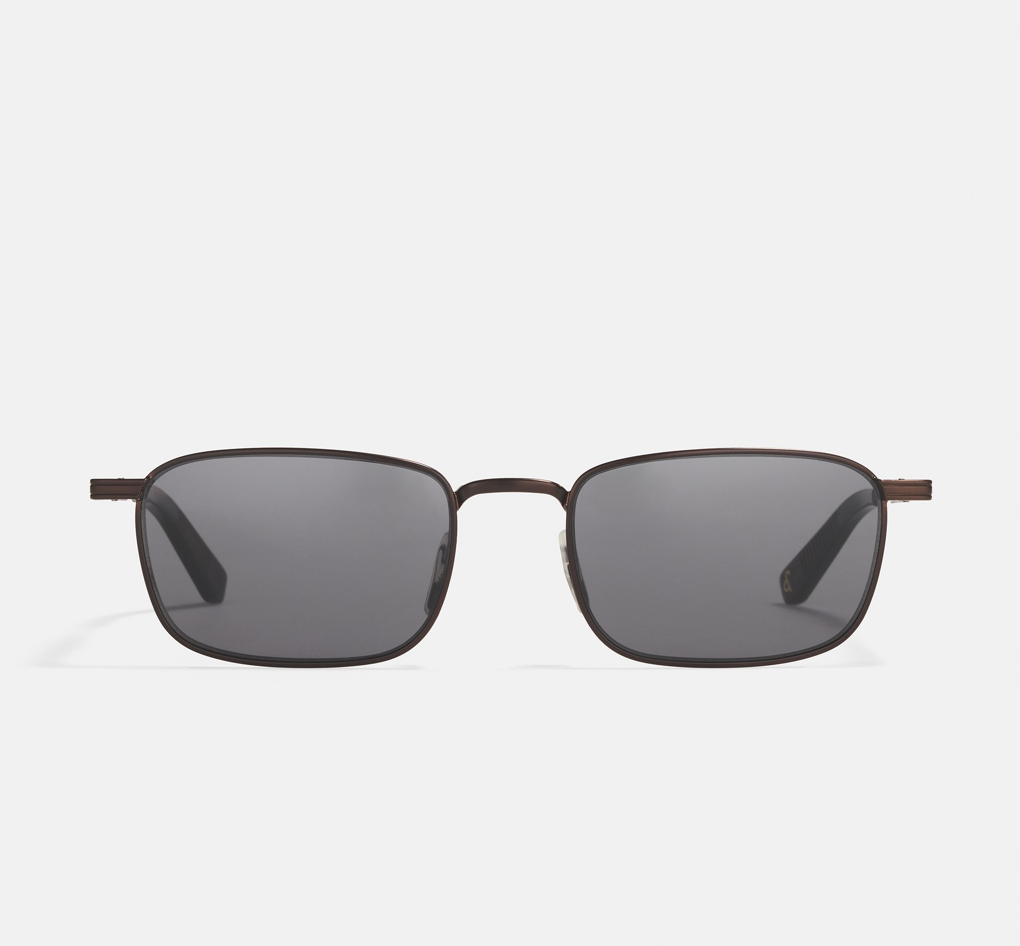 Kenji Bronze Steel | Rectangular Metal Sunglasses | Ace & Tate