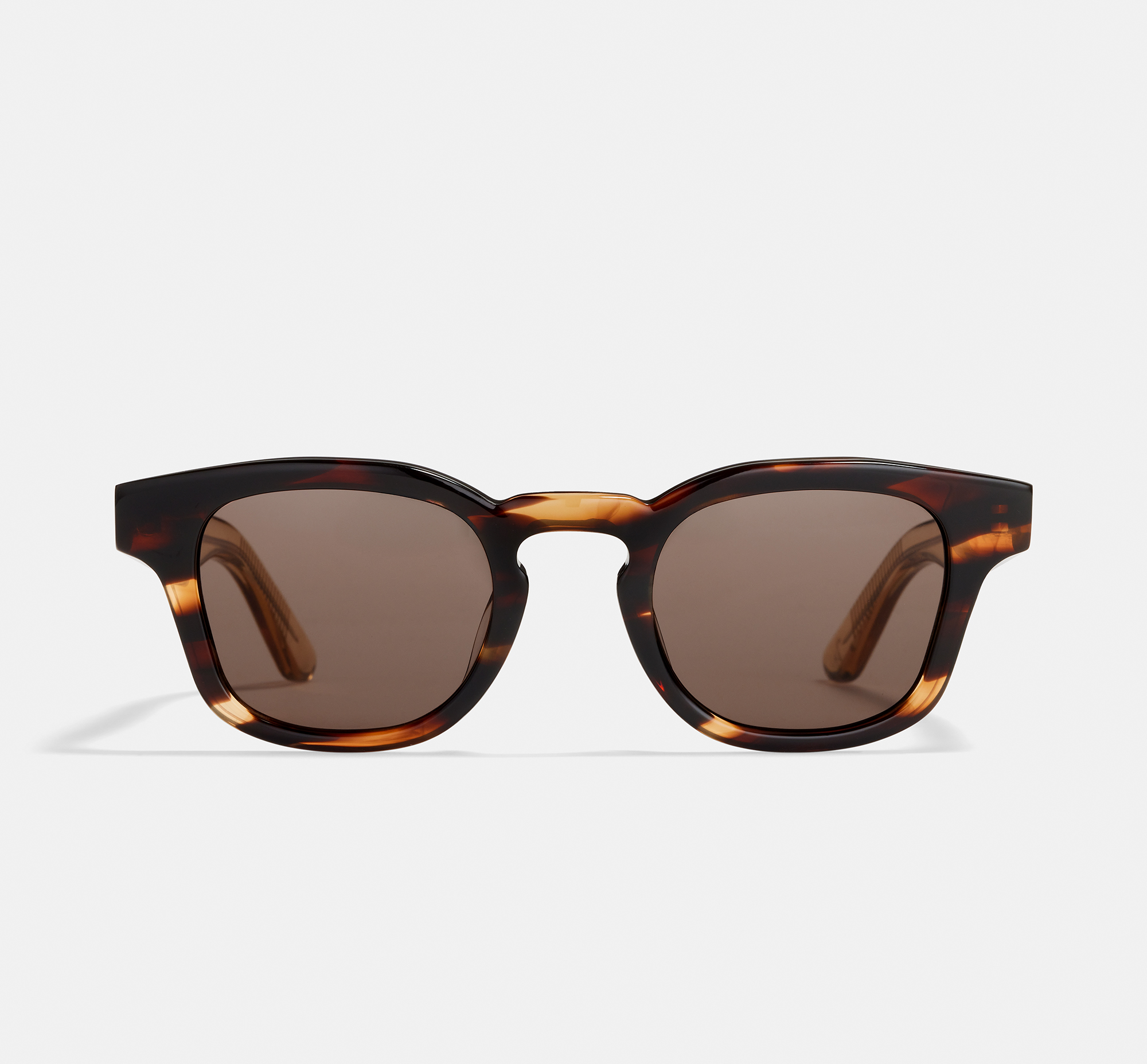 Oscar Tigerwood Two Tone | Round Acetate Sunglasses | Ace & Tate