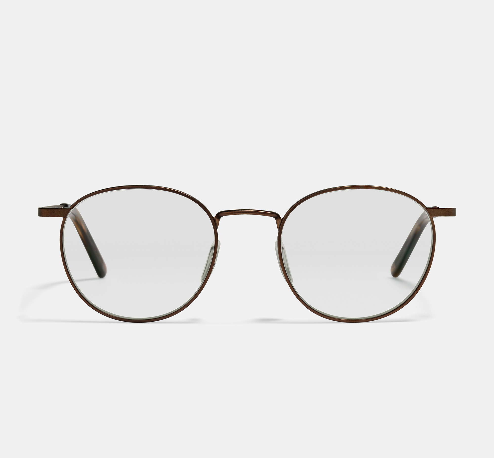 Neil Large Bronze Steel | Round Metal Glasses | Ace & Tate